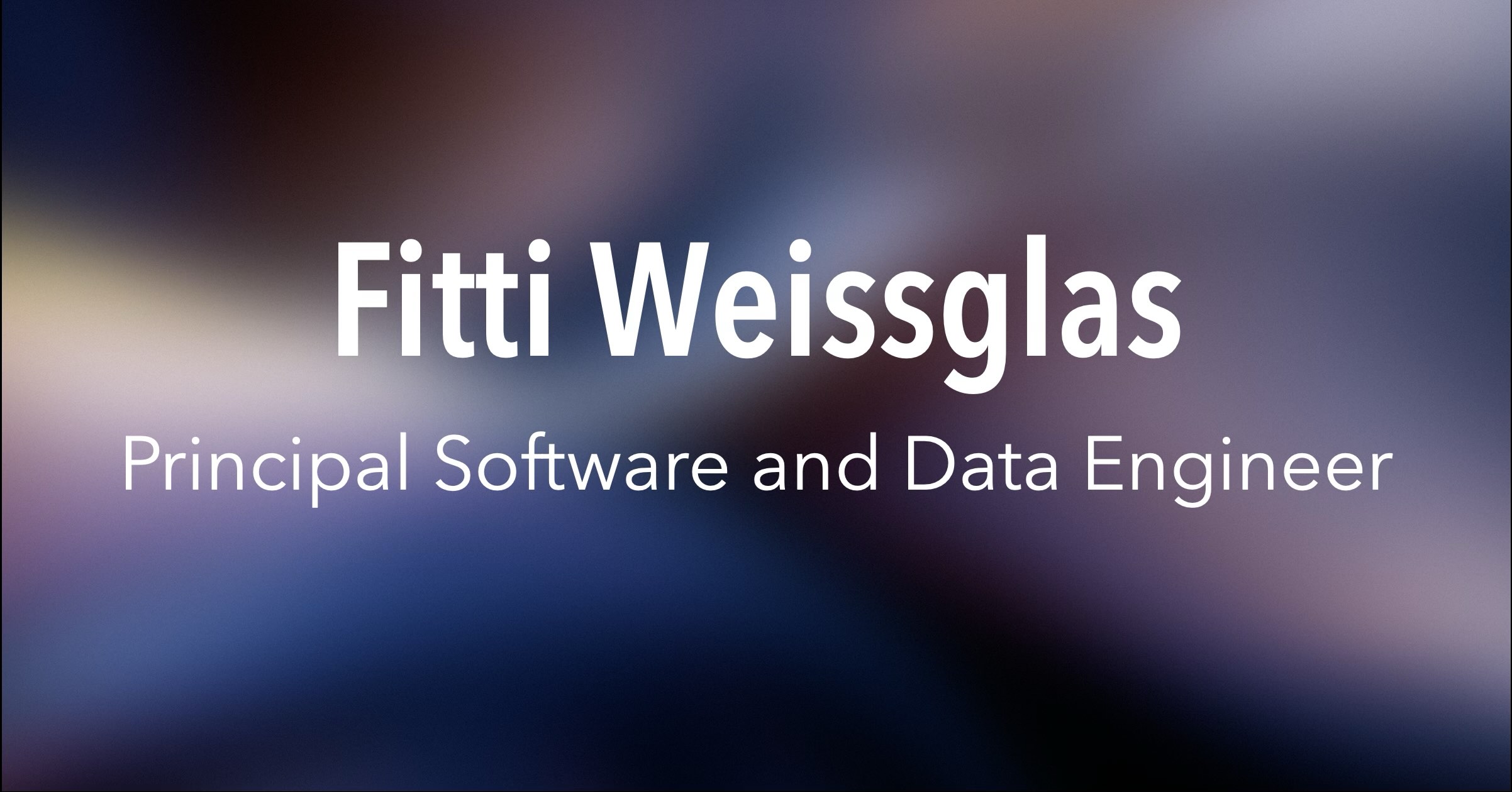 Welcome to Fitti Weissglas’ Portfolio